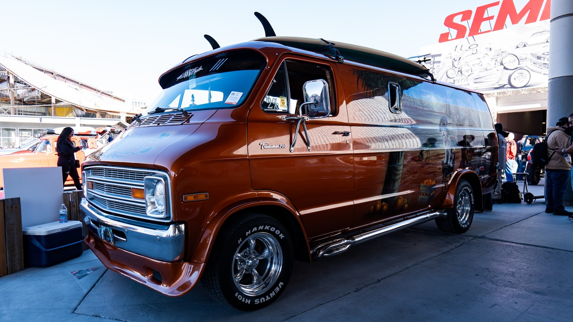 Orange Krate: Custom Dodge 200 Tradesman Van Throws Back to the 1970s ...